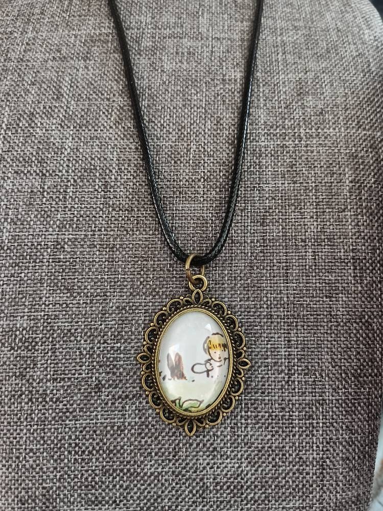 Classic Winnie the Pooh Christopher Robin & Rabbit Necklace Vintage ...