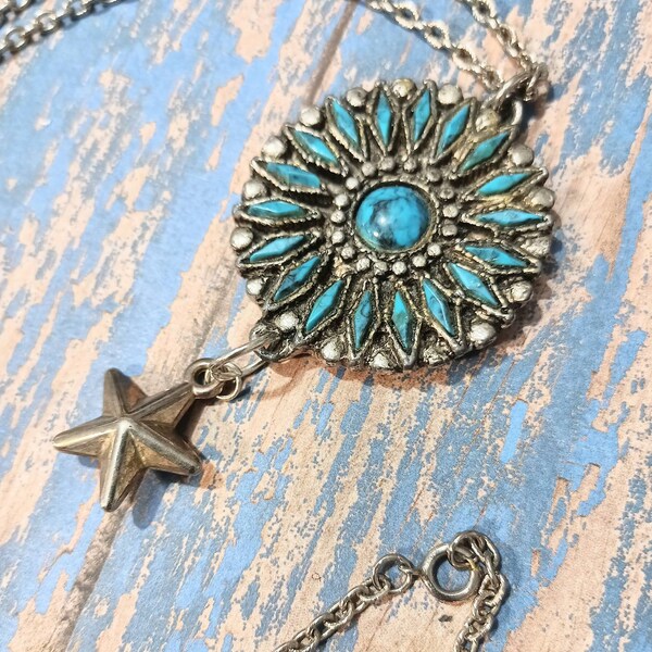 Turquoise Medallion - Etsy
