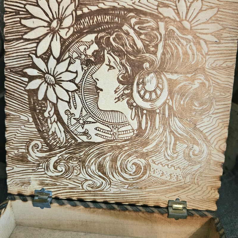 Pyrography Box - Etsy