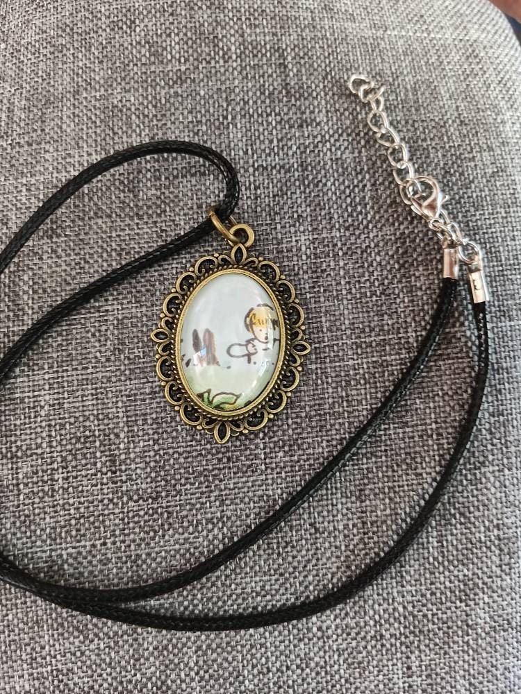 Classic Winnie the Pooh Christopher Robin & Rabbit Necklace Vintage ...