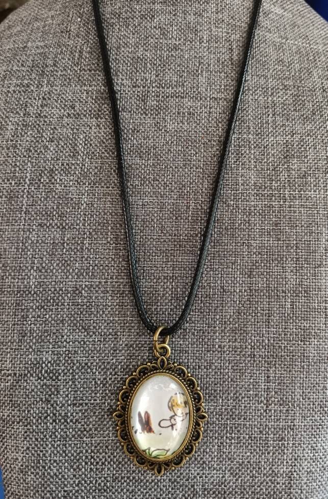 Classic Winnie the Pooh Christopher Robin & Rabbit Necklace Vintage ...