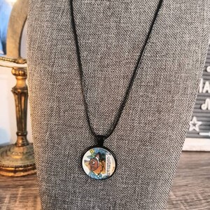 Vintage Richard Scarry Raccoon Postman Necklace Childrens Book Page ...