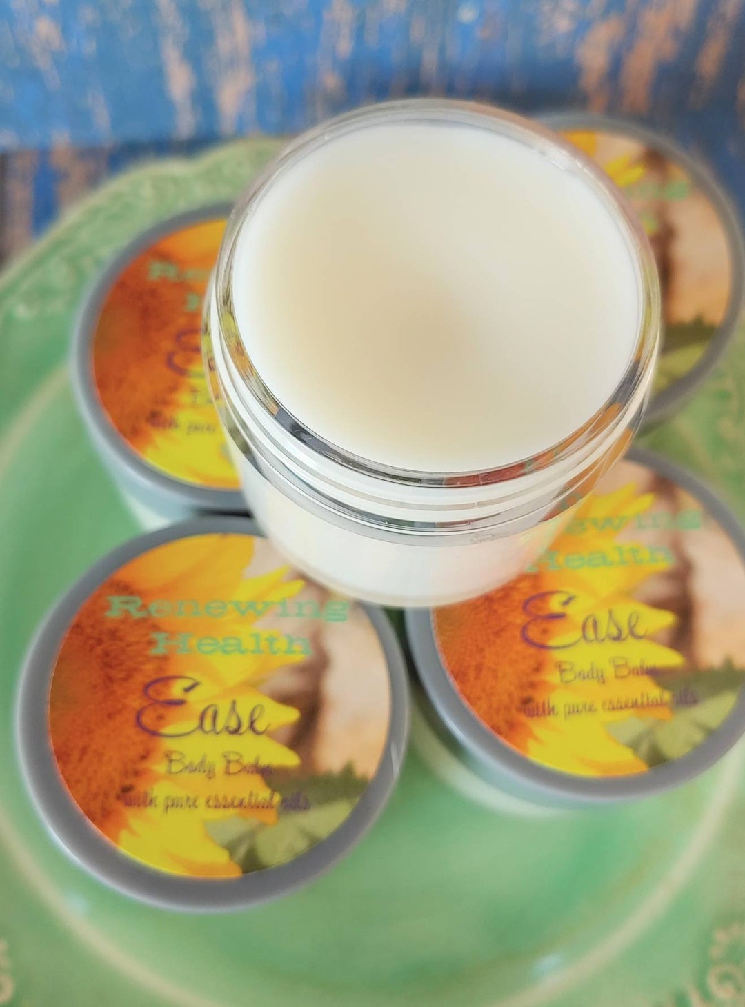 Ease Body Balm for Sore Muscles & Aches W Essential Oils of Marjoram ...
