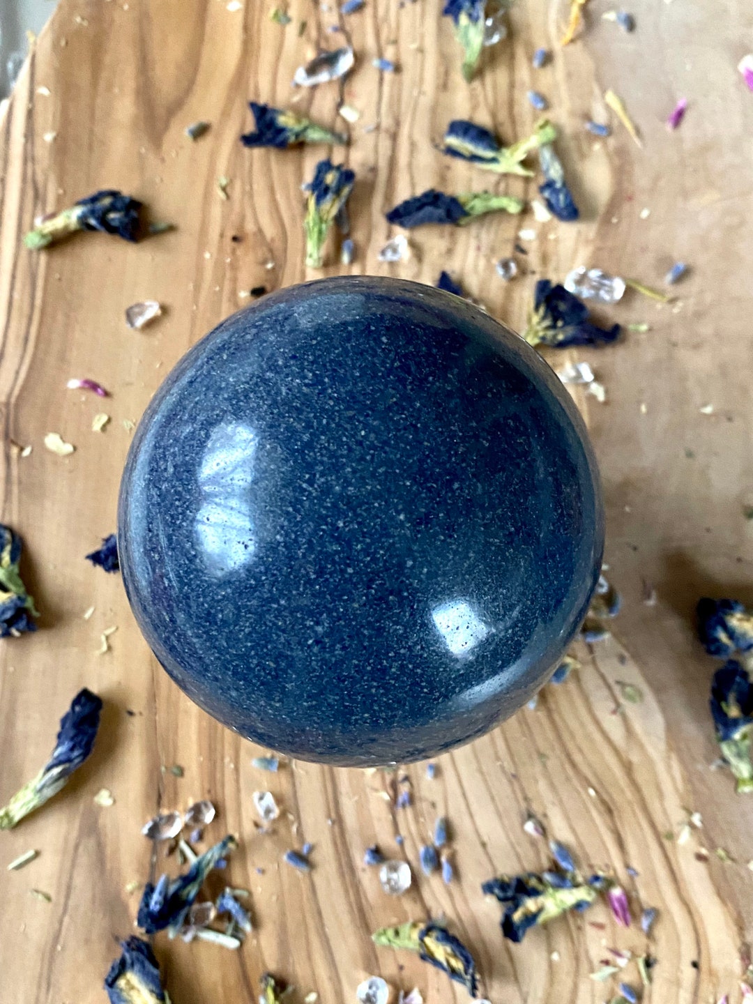 HANDPICKED Galaxy Blue Dumortierite Sphere Madagascar - Etsy