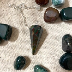 Bloodstone Pendulum - Etsy