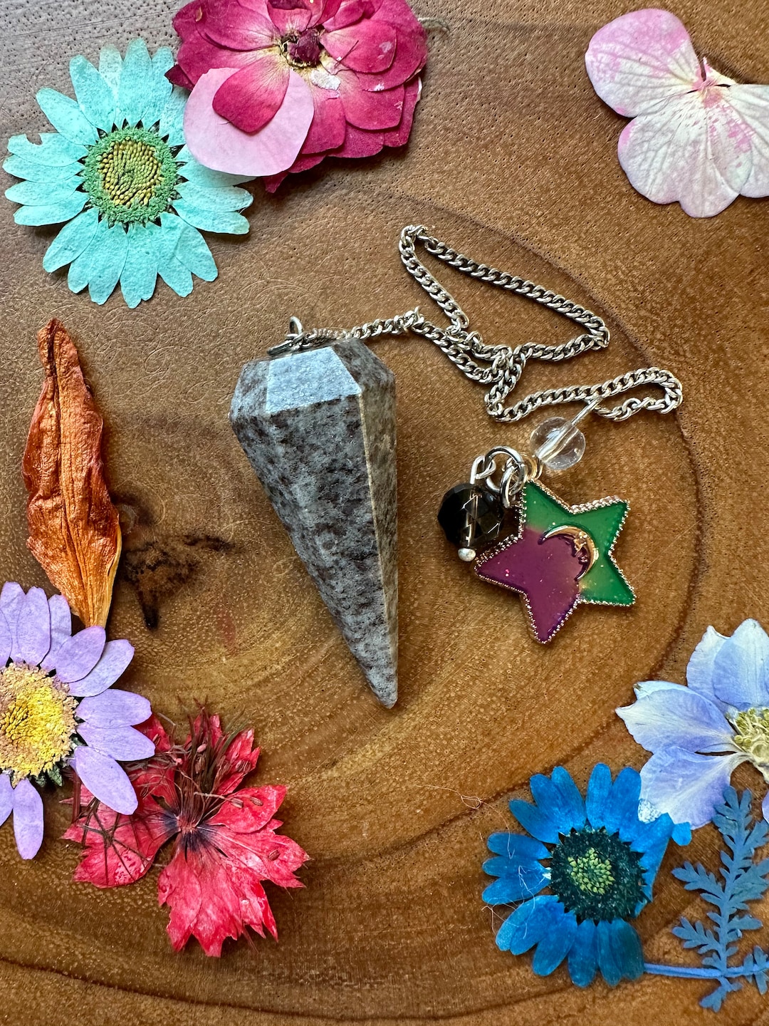 Ruby Feldspar Pendulum Ruby in Feldspar - Etsy