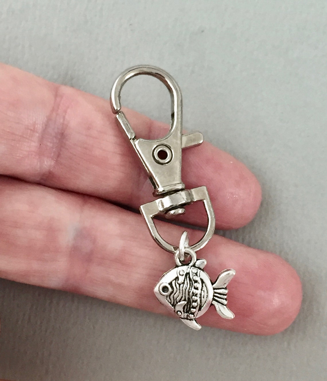 Fish Bag Charm Fish Keyring Fish Keychain Personalised Fish - Etsy