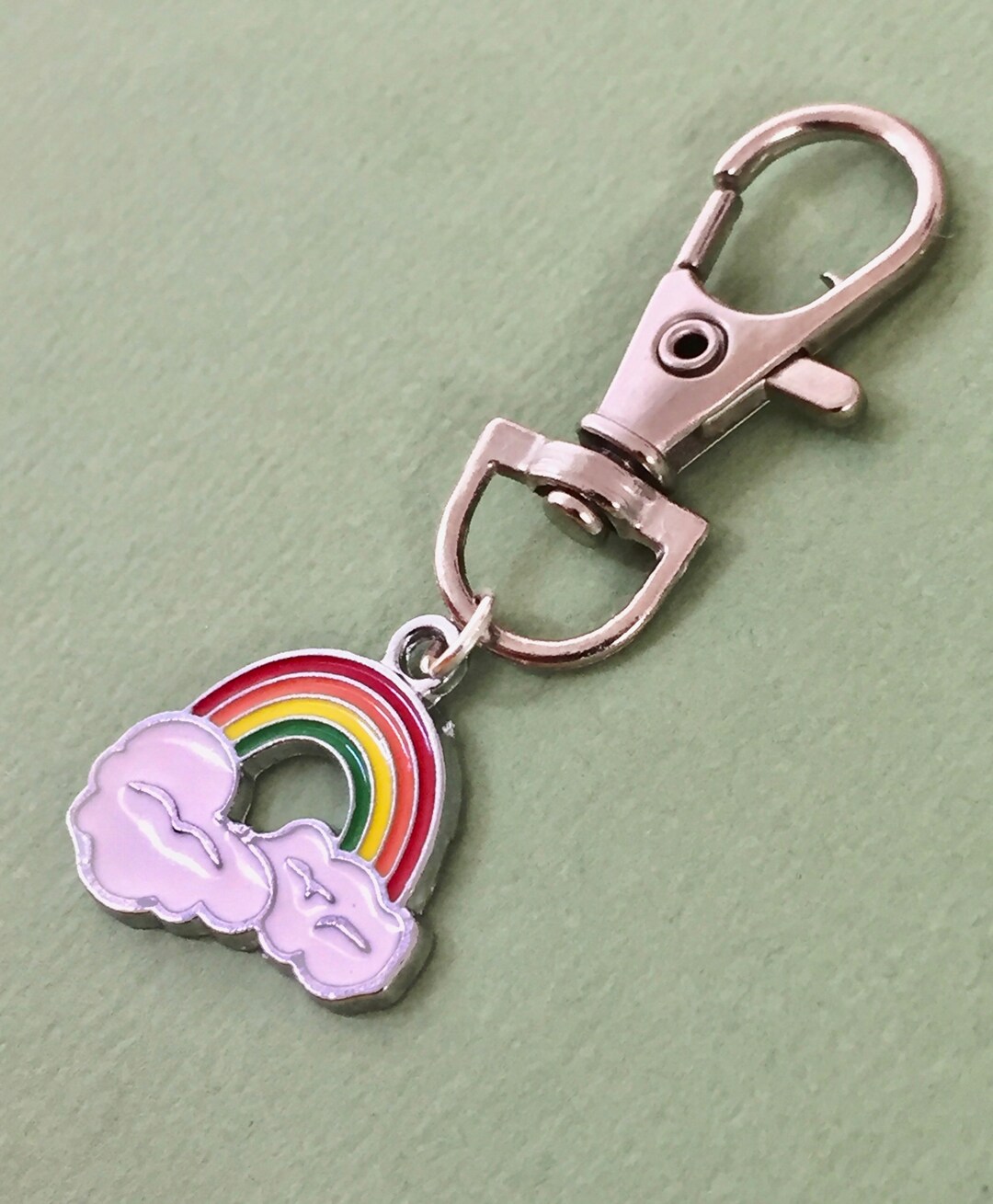 Rainbow Bag Charm, Rainbow Small Gift, Personalised Bag Charm, Gift for ...