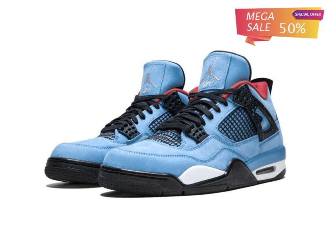 Travis Scott X Air Jordan 4 Houston Oilers Cactus Jack Sale - Etsy
