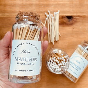 Matches, Fancy Matches, Glass Jar Matches, Matches With Striker ...