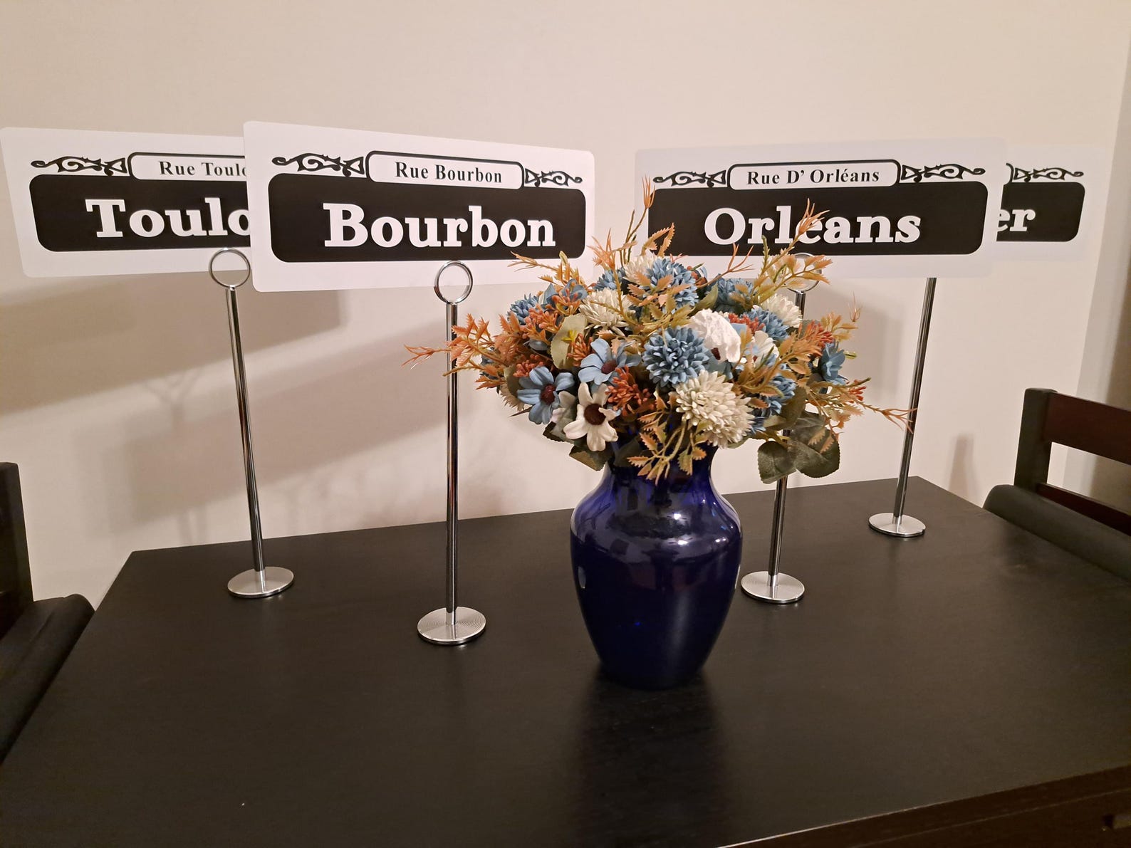 Custom Street Sign Table Toppers: Personalized Unique Wedding ...