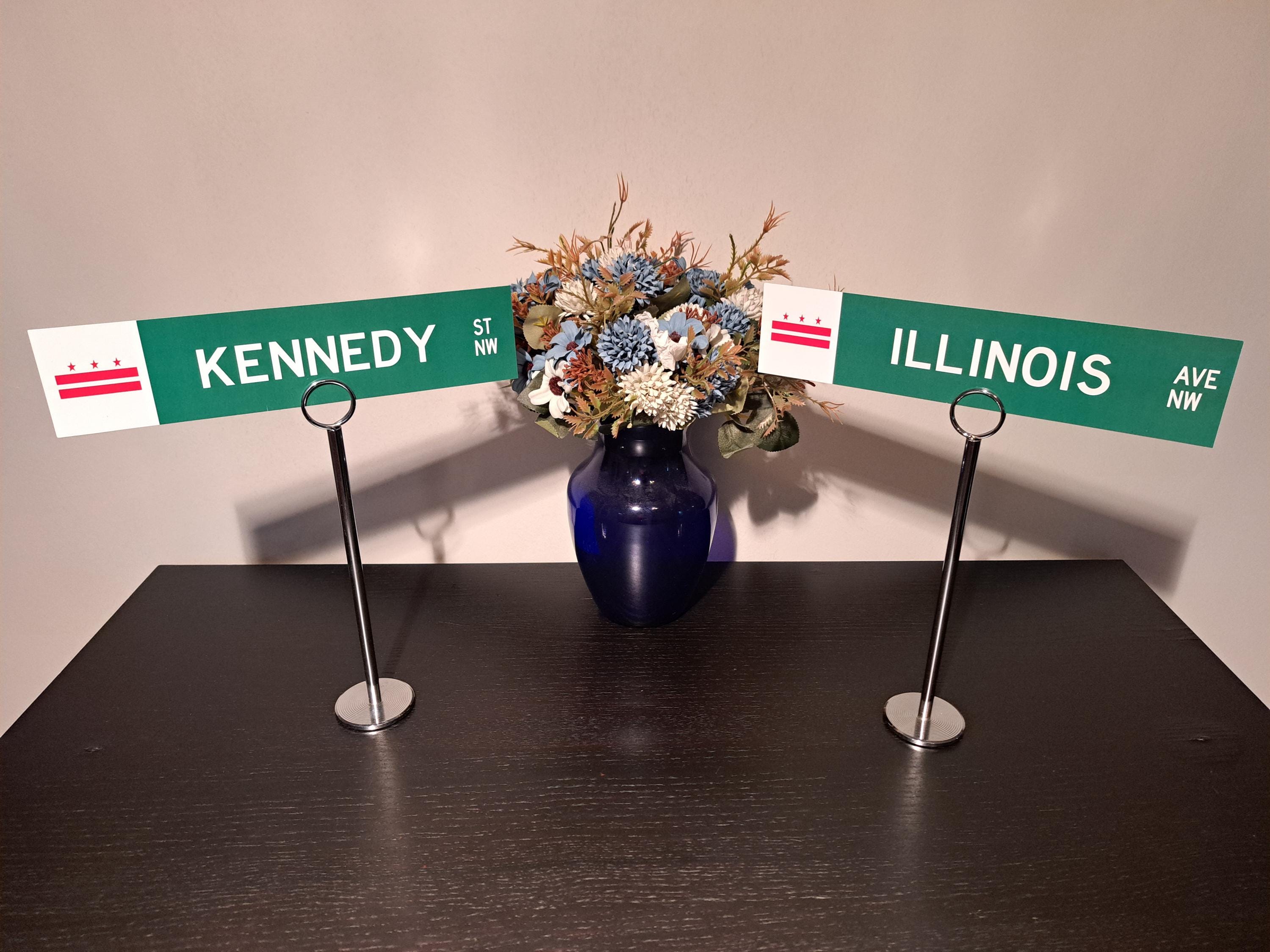 Custom Street Sign Table Toppers: Personalized Unique Wedding ...
