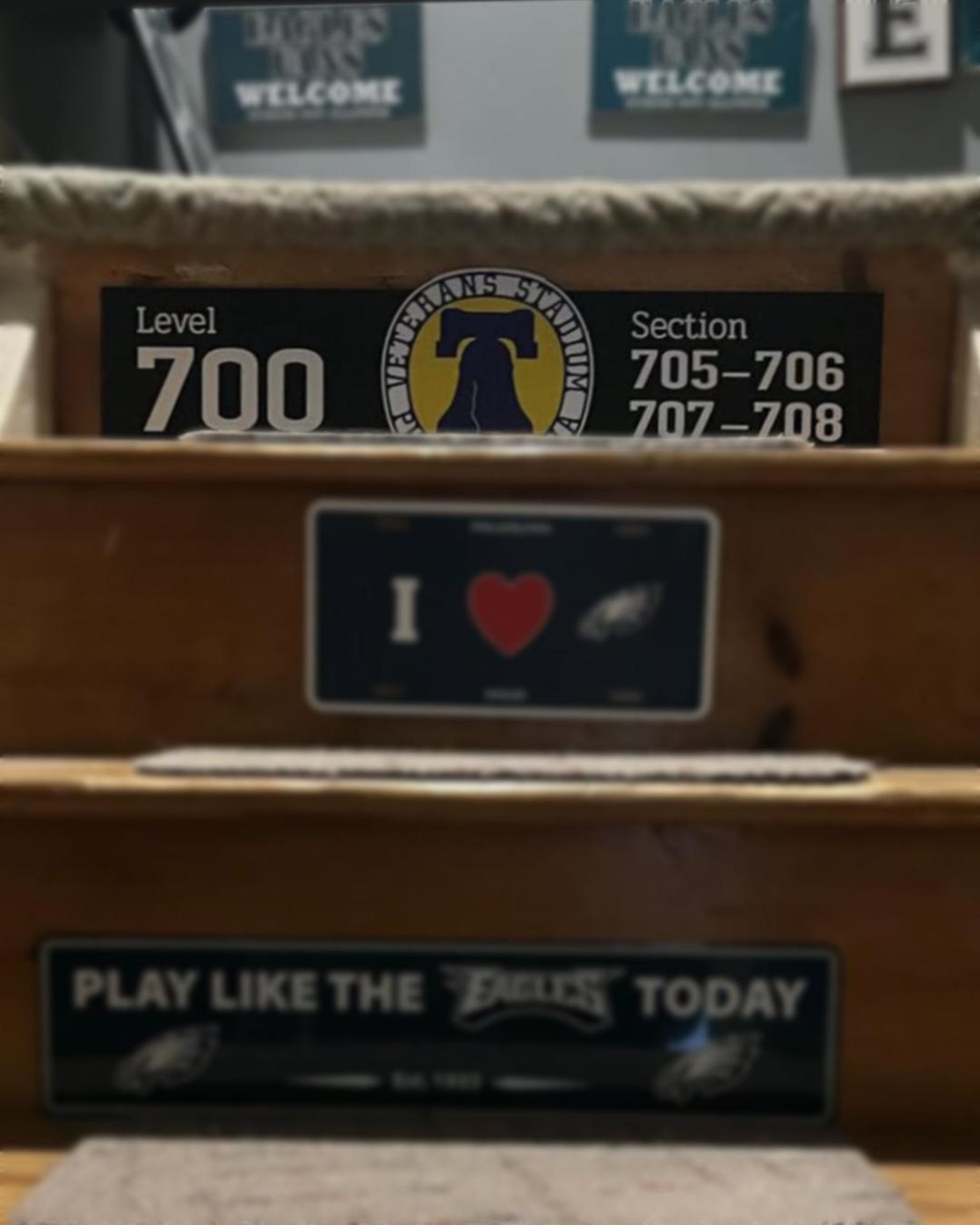 Veterans Stadium 700 Level Metal Sign: Philadelphia Phillies, Eagles ...