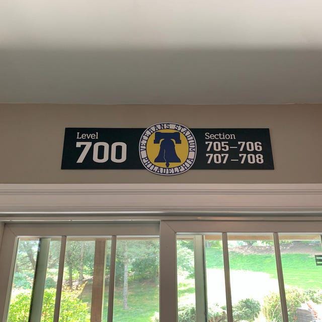 Veterans Stadium 700 Level Metal Sign: Philadelphia Phillies, Eagles ...