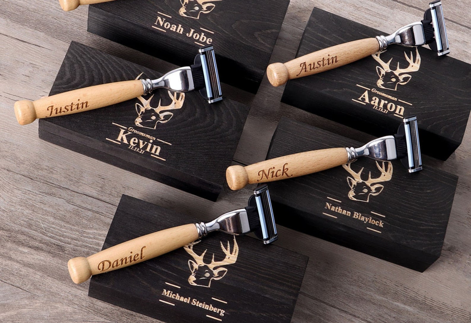 Groomsmen Gifts Razor Personalized, Best Man Gift Set, Groomsmen ...