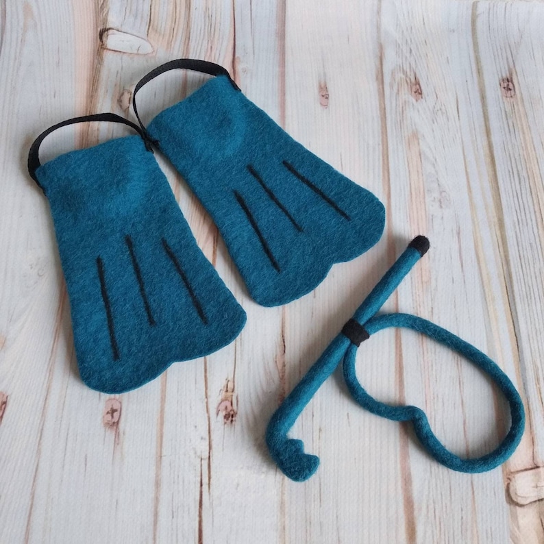 Newborn Felted Diving/snorkeling Props Felted - Etsy