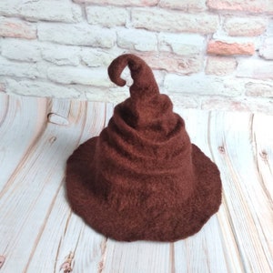 Felted Wizard Hat Felt Owl Magic Wand Felted Scarf Photography Props ...