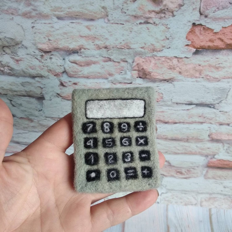 Back to School Felted Props, ABC Book,calculator, Wool Apple, Felted ...