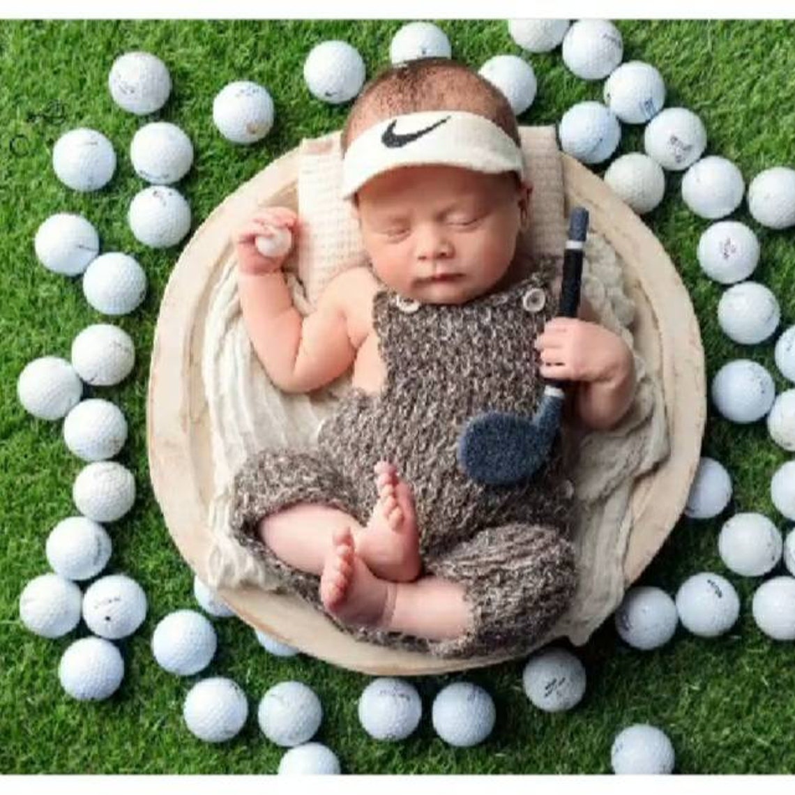 Newborn Felted Golf Set Felt Golf Club Golf Ball Newborn | Etsy