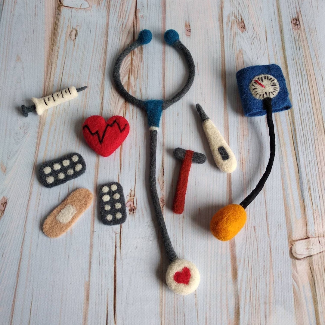 Newborn Felted Doctor Props, Souvenir,felted Stethoscope,newborn Doctor ...