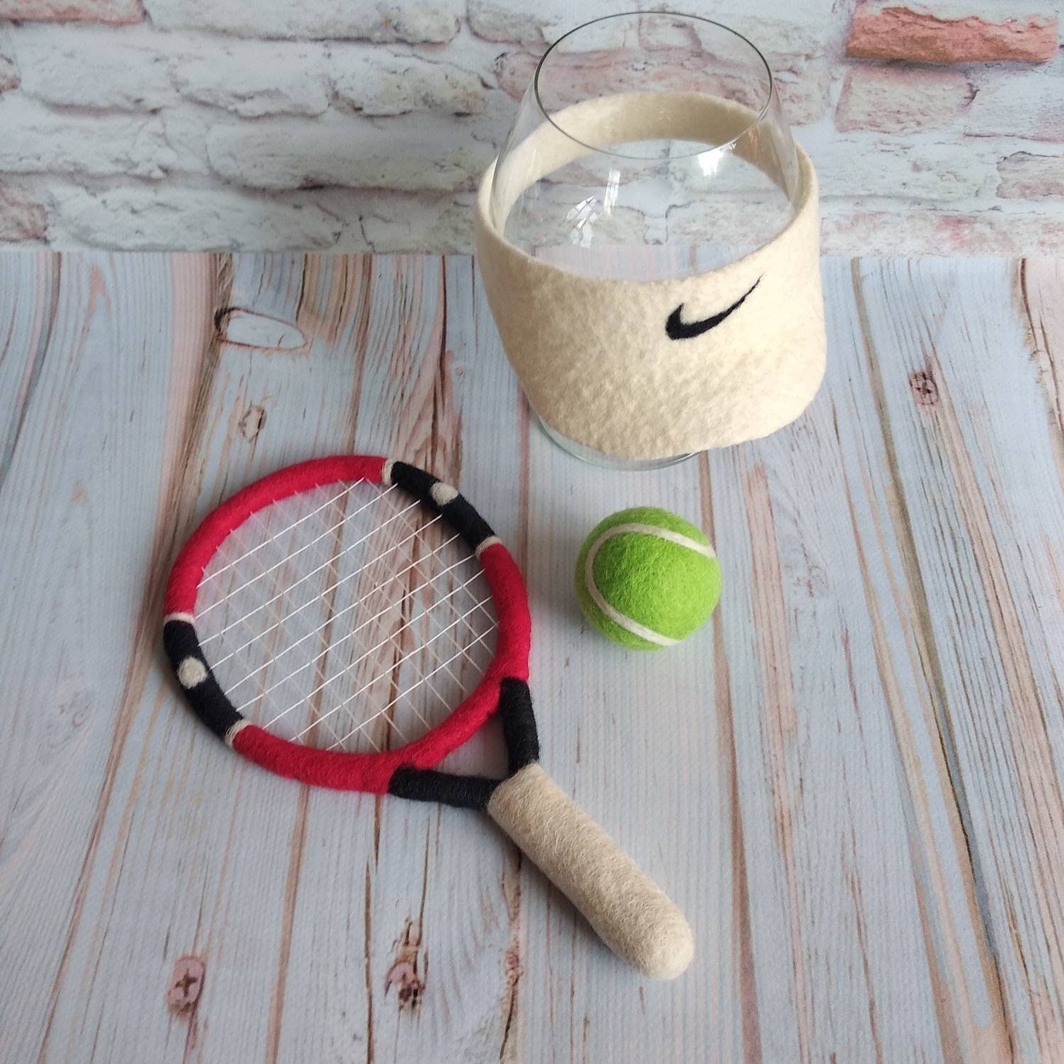 Newborn Felted Tennis Set Felted Tennis Racquet and Ball | Etsy