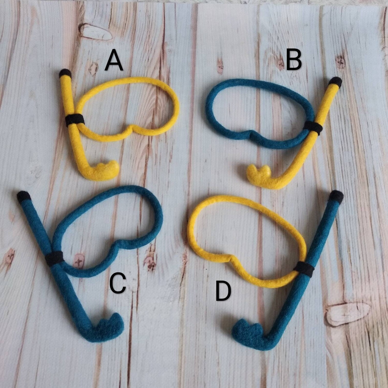 Newborn Felted Diving/snorkeling Props Felted - Etsy
