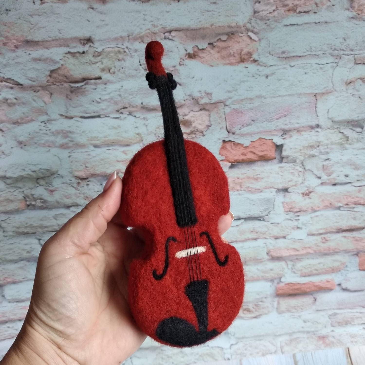 Newborn Felted Violin&bow,violin Sheet Music,newborn Violinist, Felted ...