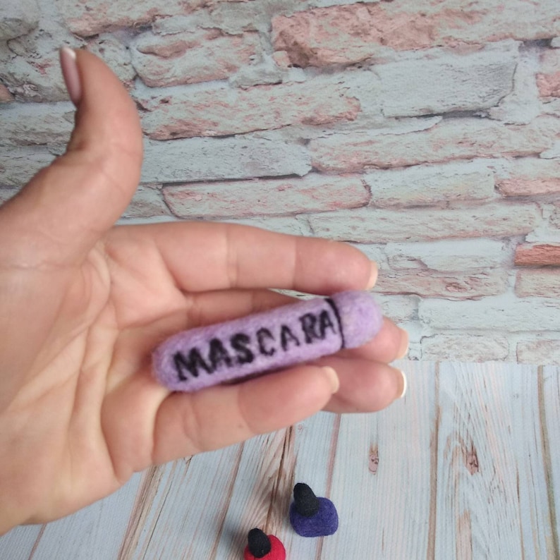 Felted Newborn Cute Makeup Set for a Baby Girl,lipstick, Mascara, Nail ...