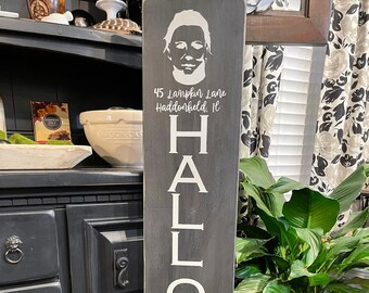Michael Myers Halloween Welcome Sign Front Porch Welcome Sign the ...