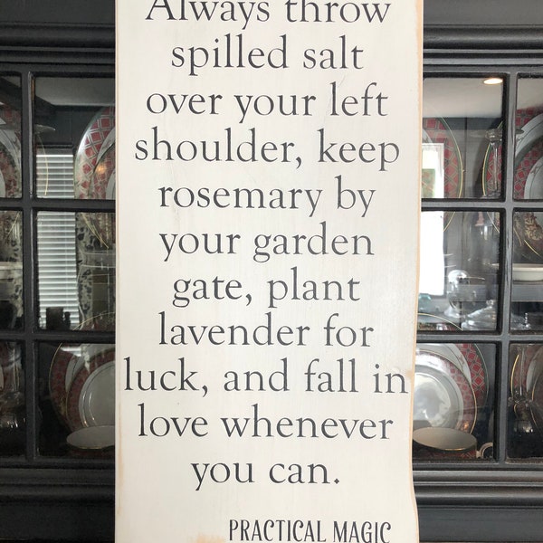 Practical Magic Sign - Etsy