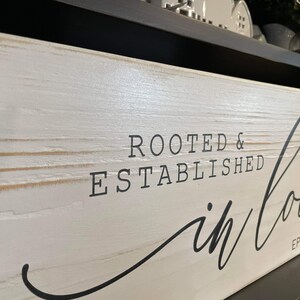 Rooted and Established in Love - Etsy