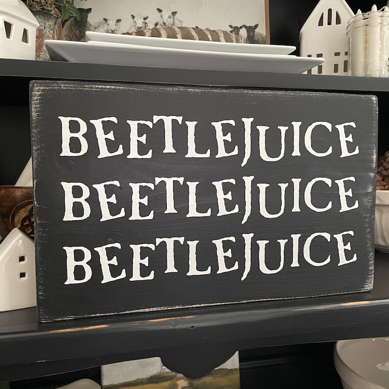 Beetlejuice Sign - Etsy