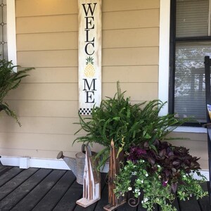 Welcome Sign With Pineapple - Etsy