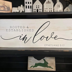 Rooted and Established in Love - Etsy