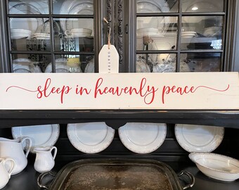 Sleep in Heavenly Peace Sign - Etsy