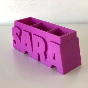 3D Printed Personalized Name Pen Holder, Gift Idea, Pen Holder, Desk ...