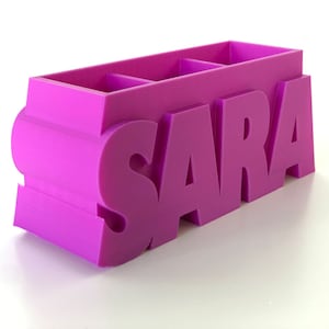 3D Printed Personalized Name Pen Holder, Gift Idea, Pen Holder, Desk ...