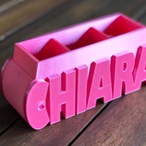 3D Printed Personalized Name Pen Holder, Gift Idea, Pen Holder, Desk ...