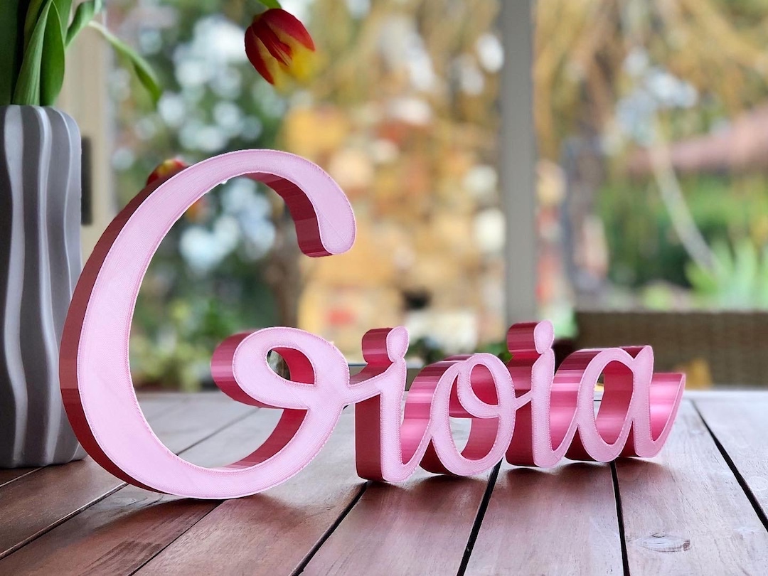 Personalized Name Printed in 3D for Table, 3D Writing, Name for Event ...