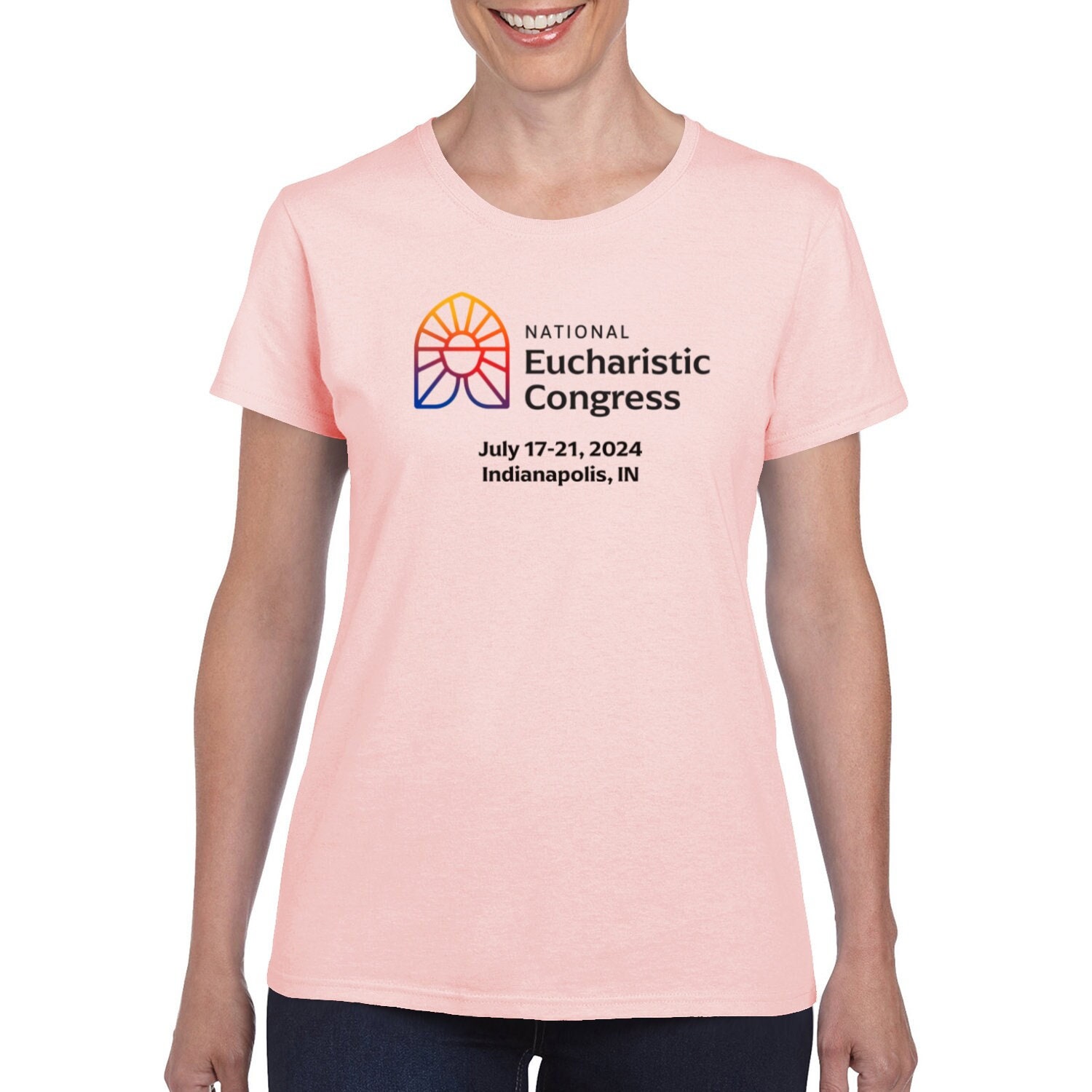 National Eucharistic Congress 2024 Women's T-shirt - Gildan 5000L ...
