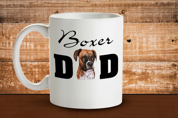 Boxer Dog Dad Mug Boxer Owner Gift Ideas Fathers Day Gift | Etsy