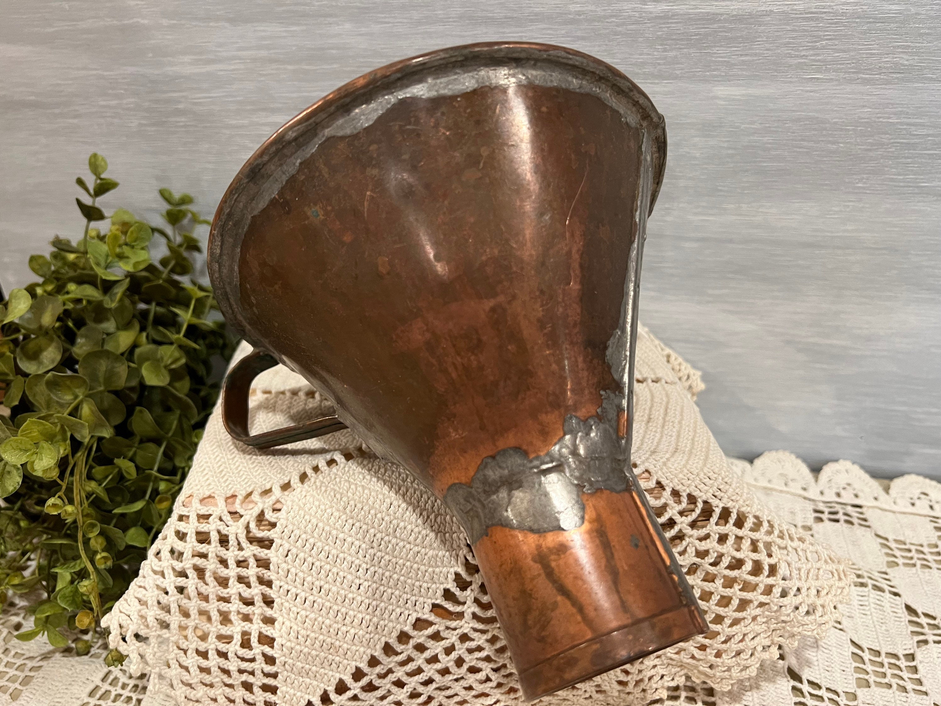 Antique Cooper Funnel, Flange, Moonshine. Great Patina and Size Great ...