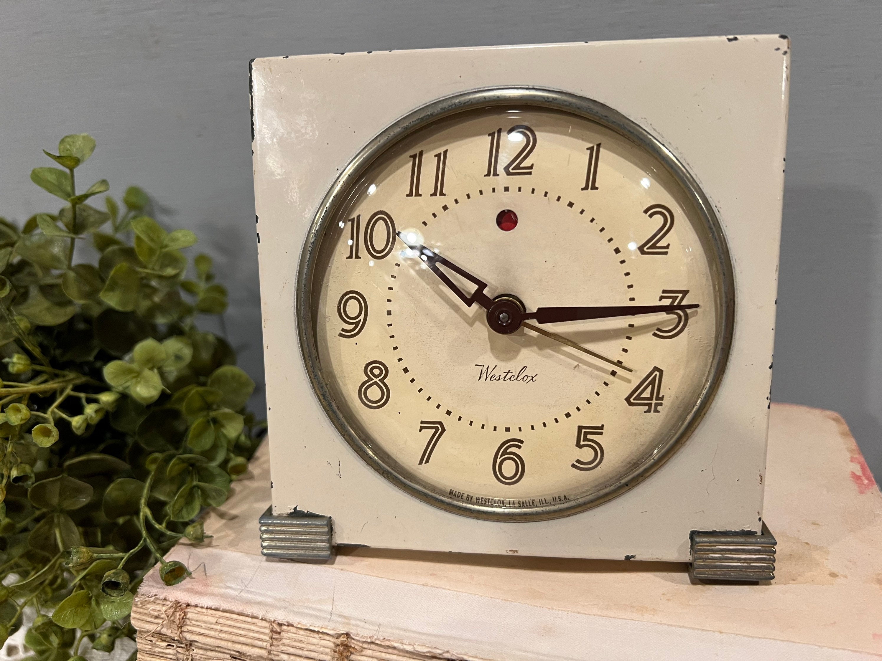 Vintage Westclox Electric Clock 1940’s Art Deco Logan S5-F Electric ...