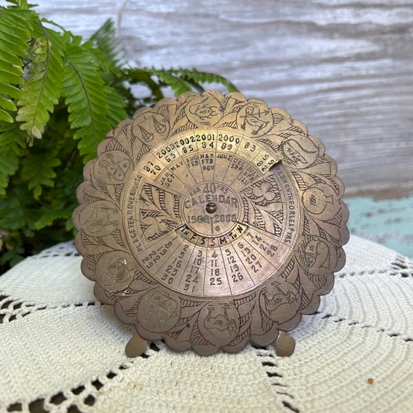 Brass Perpetual Calendar - Etsy