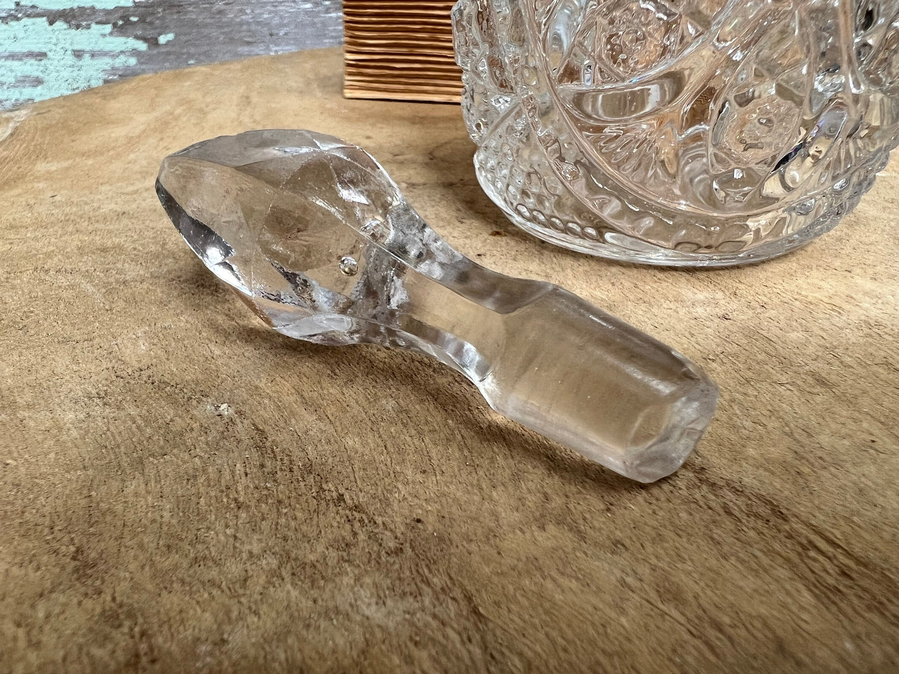 Vintage Glass Crystal Cruet Jar. - Etsy