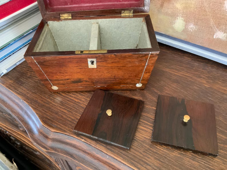 English Double Victorian MOP Tea Caddy Circa 1870 - Etsy