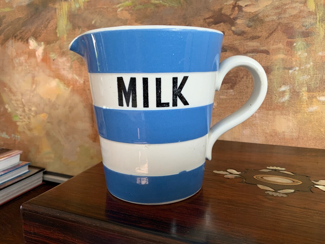 English Vintage Cornish Ware Milk Pitcher Jug Circa 1930 - Etsy