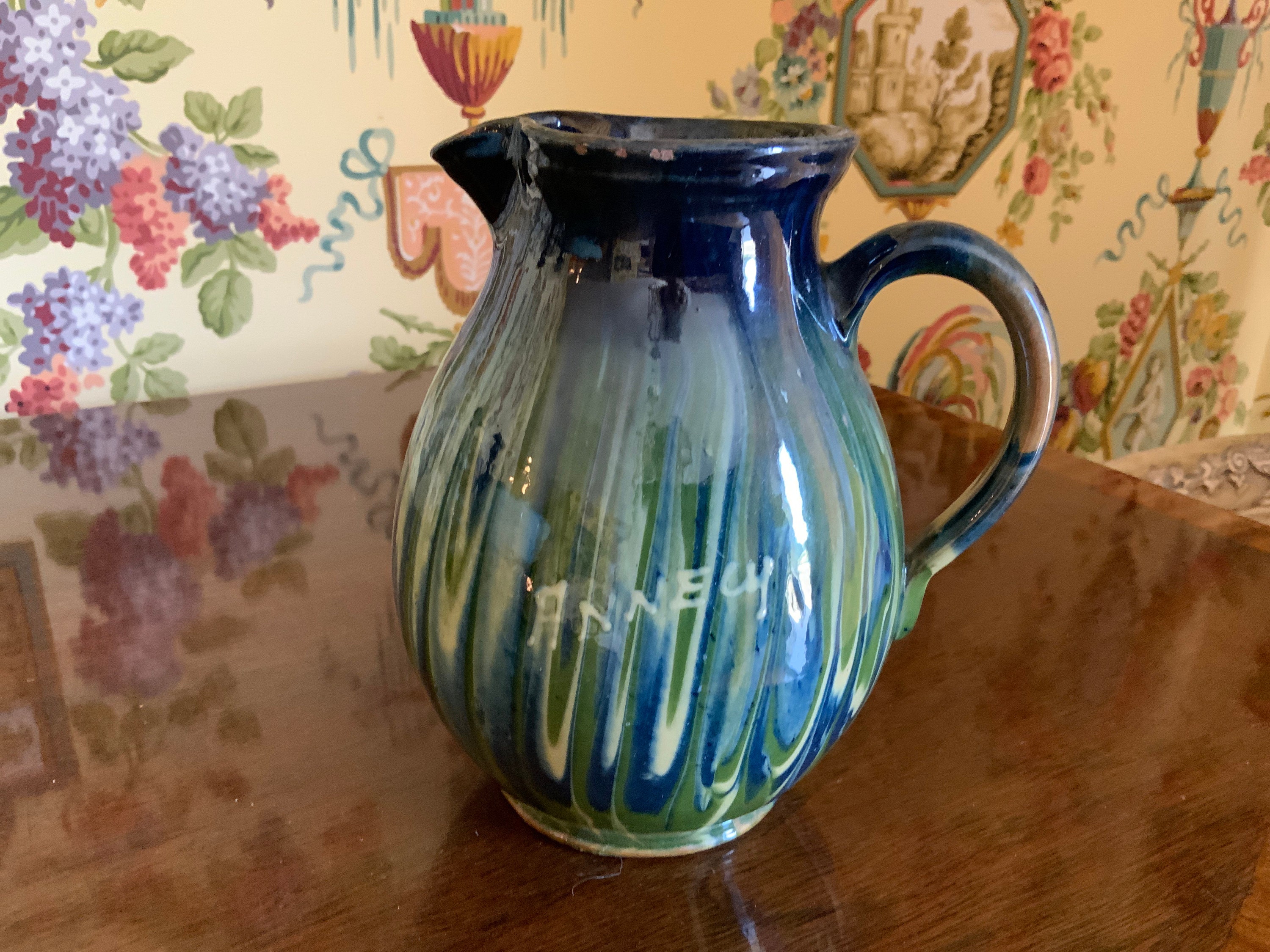 French Pottery Souvenir Pitcher Annecy Provence - Etsy