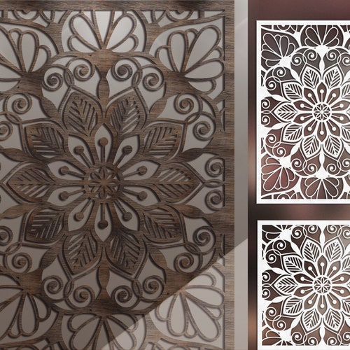 Mandala Panel Decorative Room Divider Wall Hanging Screen | Etsy India