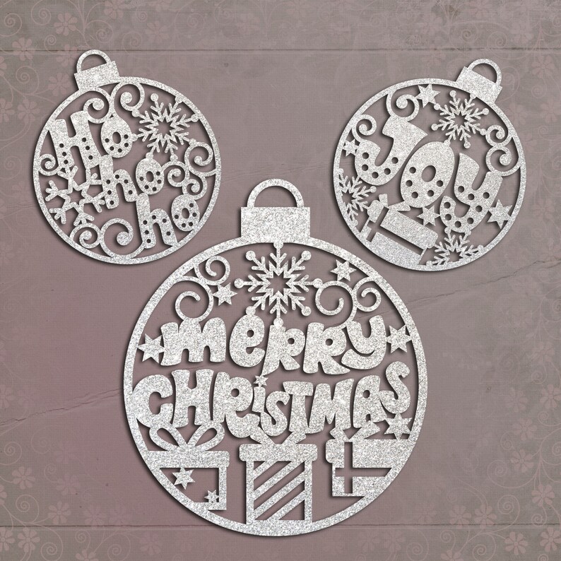 Templates Christmas Ball For Laser Cutting Stencil Christmas Etsy